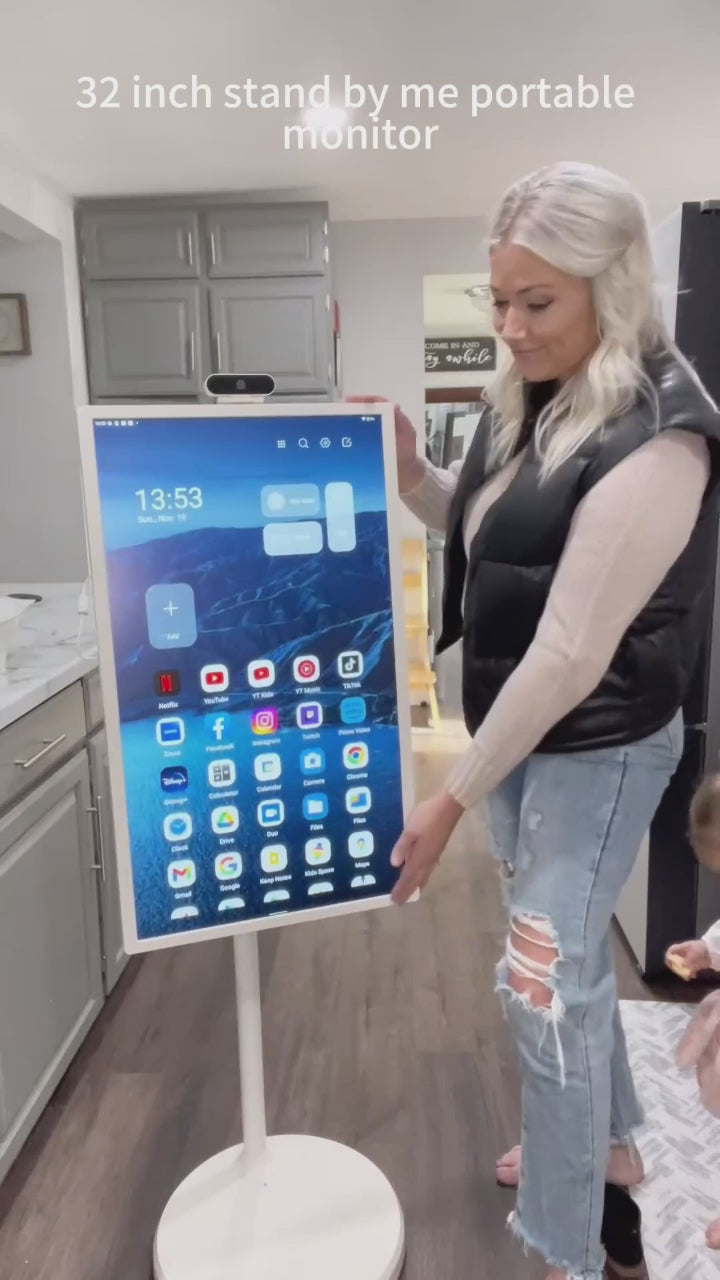 SmartTab™ 32" Tablet on Rolling Stand - Touchscreen, Cordless, 8-Hr Ba ...